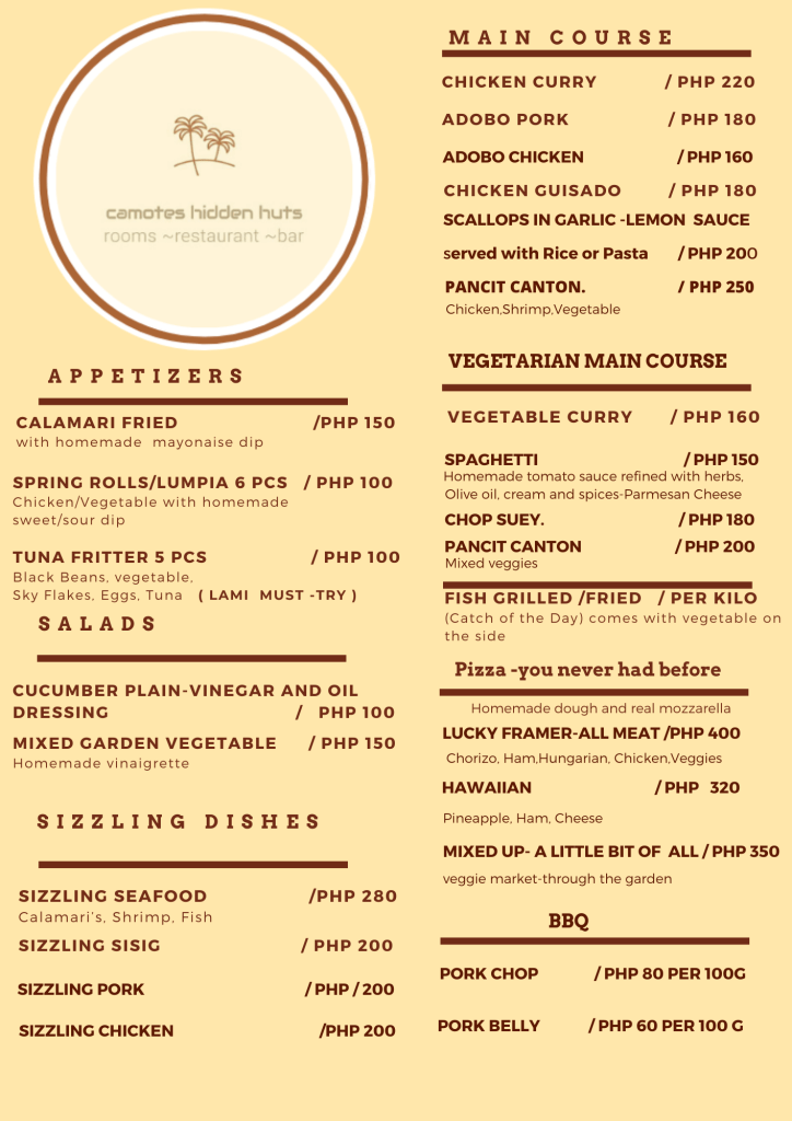 Accommodations | Camotes Freediving